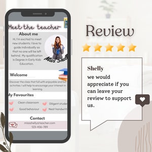 Printable Meet the Teacher Template Editable in Canva A4 Back to School ...