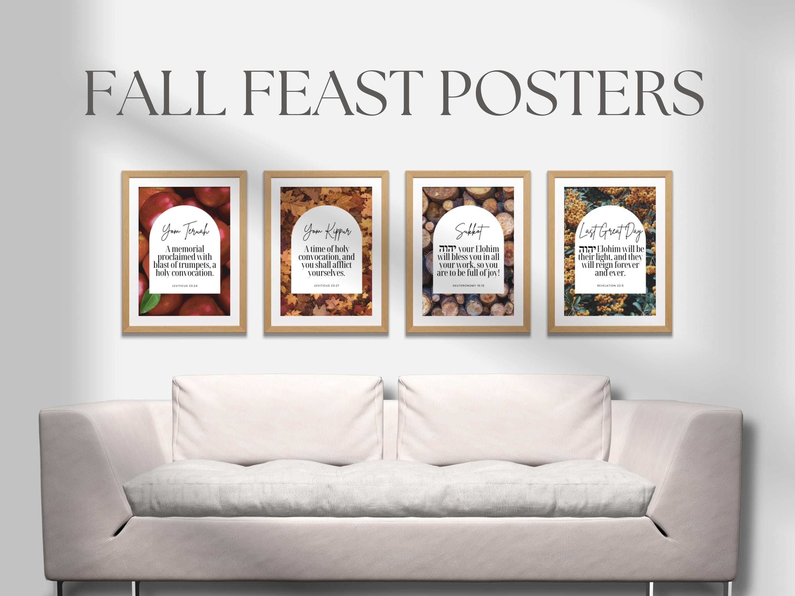 Printable PDF Fall Feast Posters 2024 Feast of Tabernacles Decorations ...