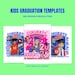 Kids Graduation Canva Templates - Editable, High-resolution Designs for ...