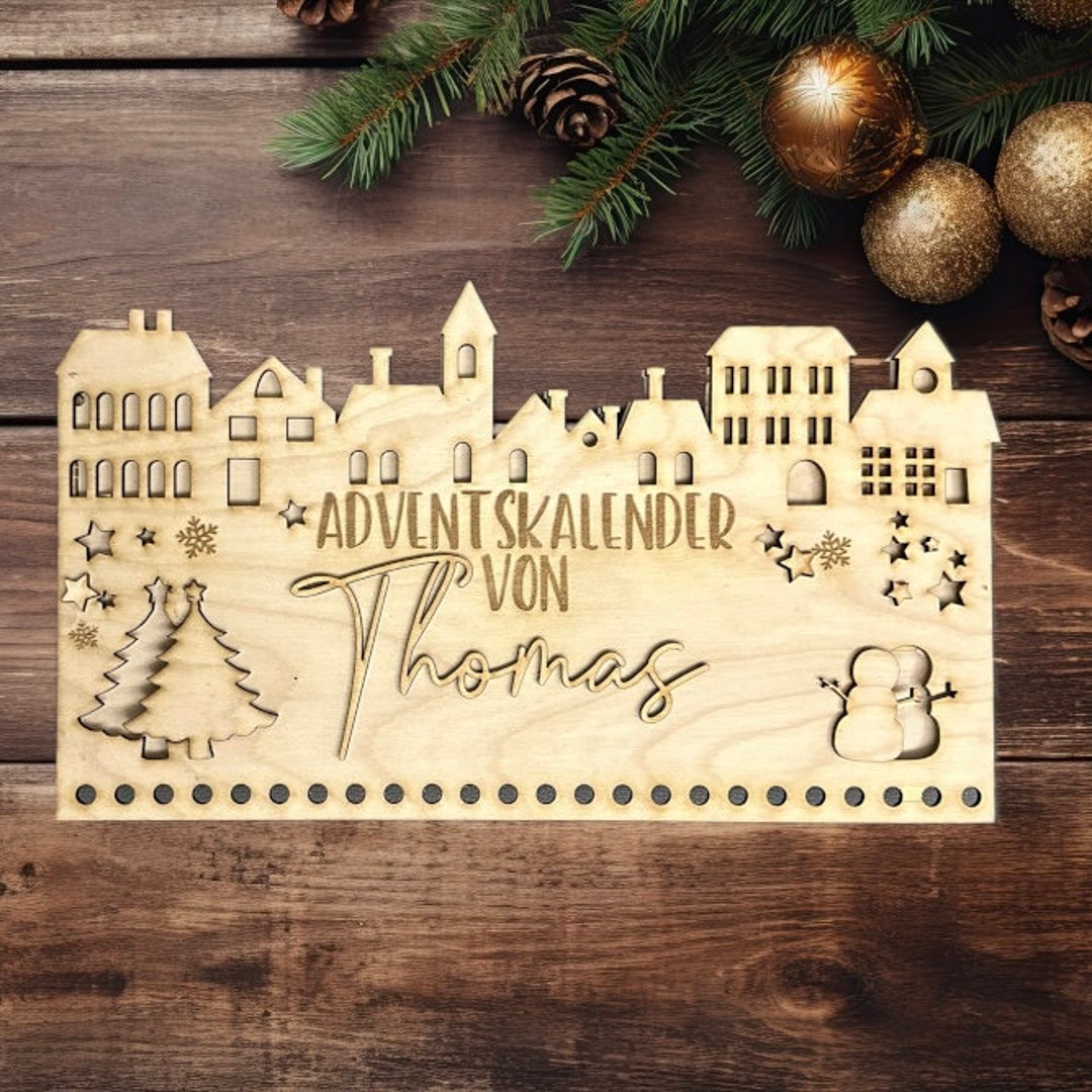 DIY Advent Calendar With LED Lighting to Fill Yourself - Etsy
