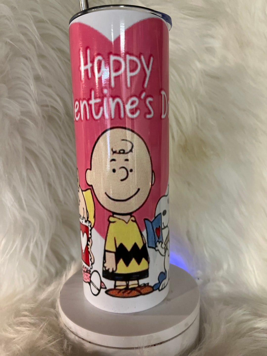 Valentine Charlie Brown Tumbler - Etsy