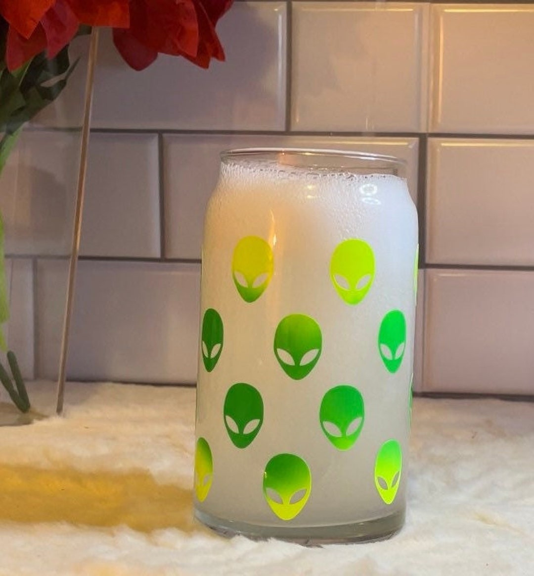 Neon Green Color Changing Alien Beer Glass - Etsy