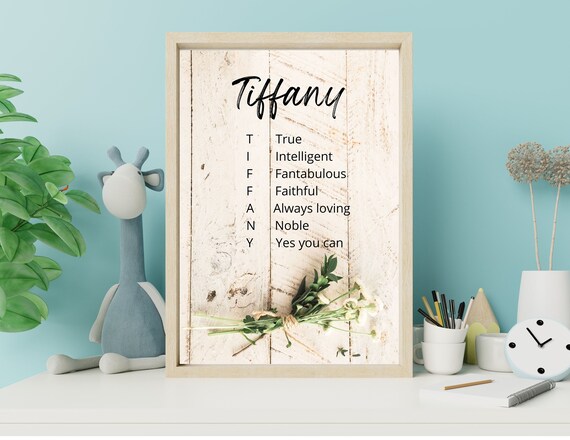 Wood Acrostic Personalized Name Printable Digital Download - Etsy
