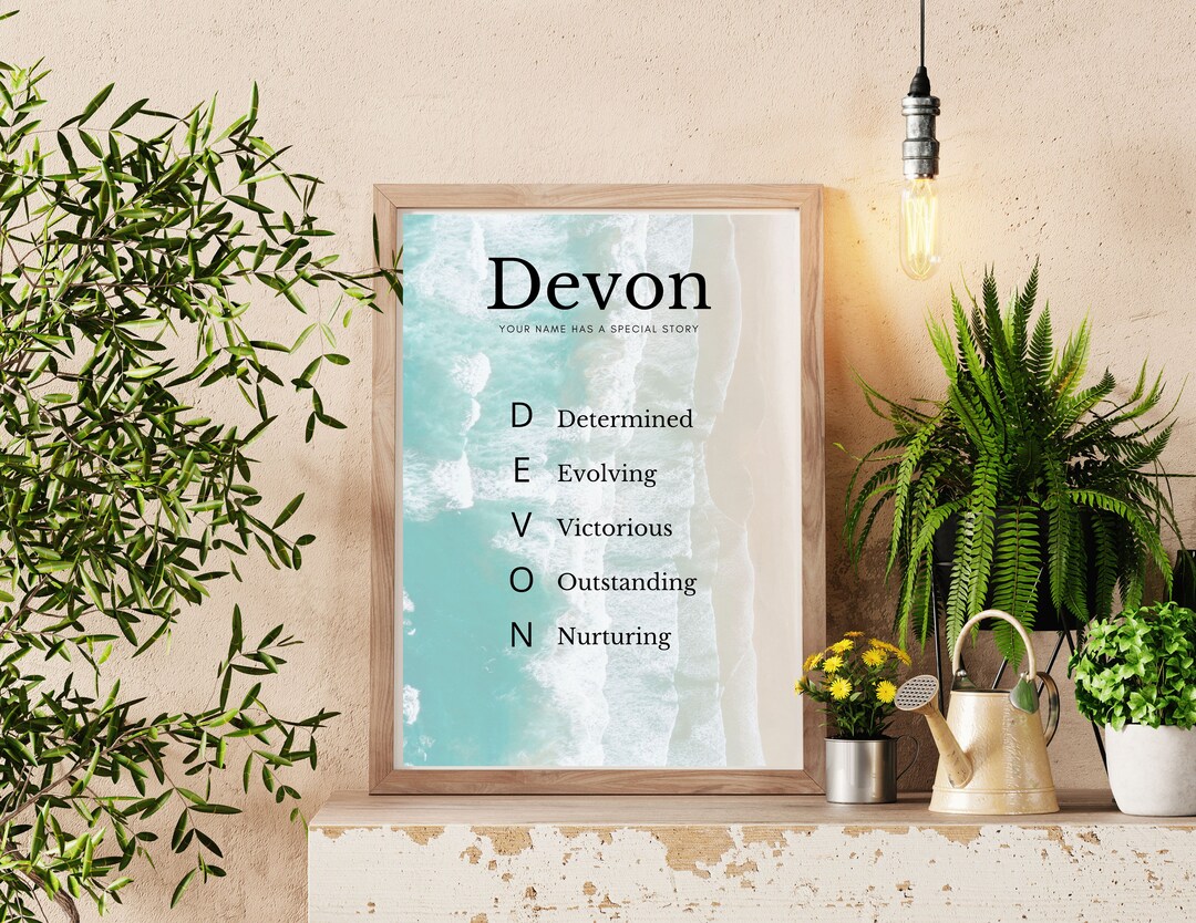 Beach Scene-light Acrostic Personalized Name, Printable, Digital ...