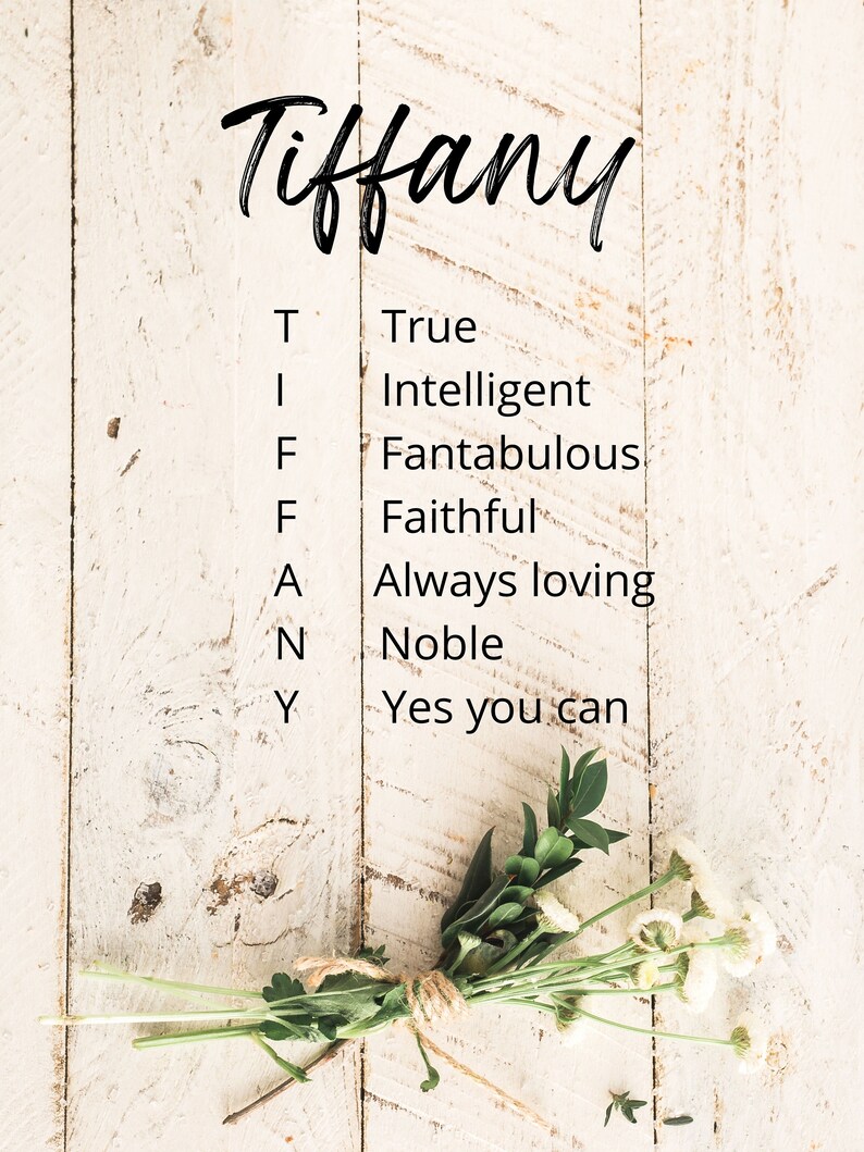 Wood Acrostic Personalized Name, Printable, Digital Download ...