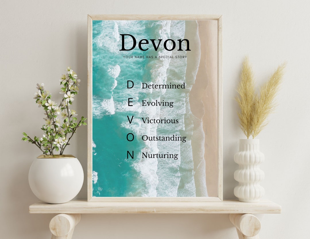 Beach Scene Acrostic Personalized Name, Printable, Digital Download ...