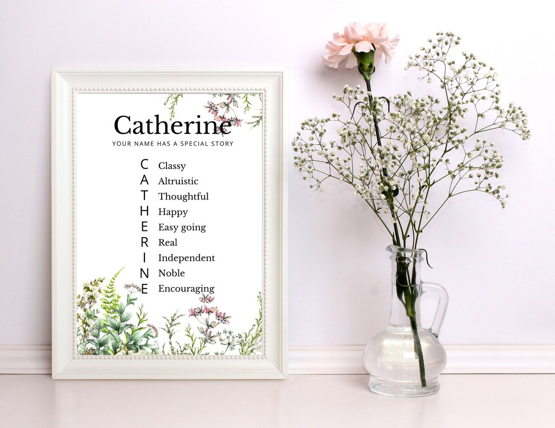 Wildflowers Acrostic Personalized Name, Printable, Digital Download ...