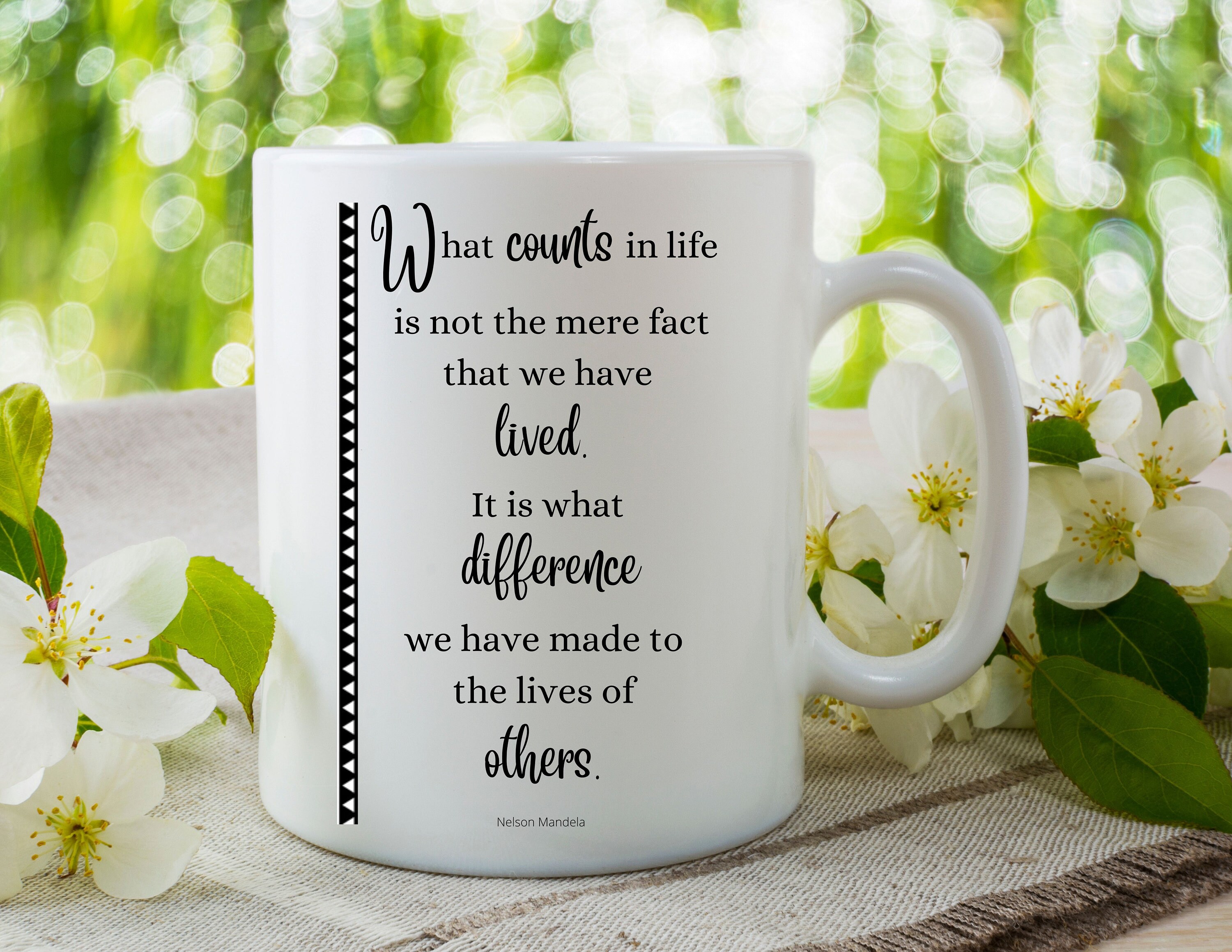 What Counts in Life Quote, Nelson Mandela, Digital Download, Printable ...