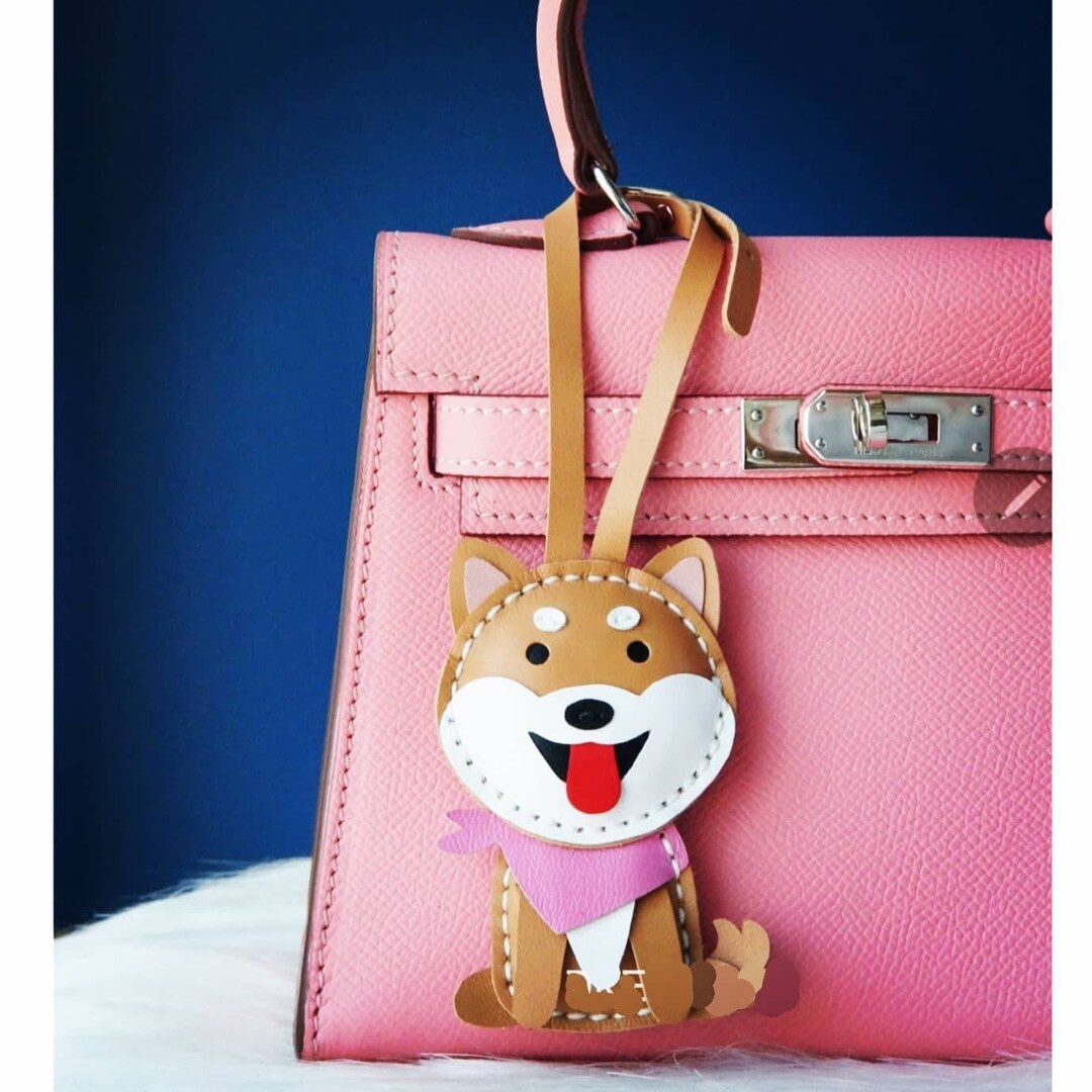 Handmade Leather Shiba Inu Charm/keychain - Etsy