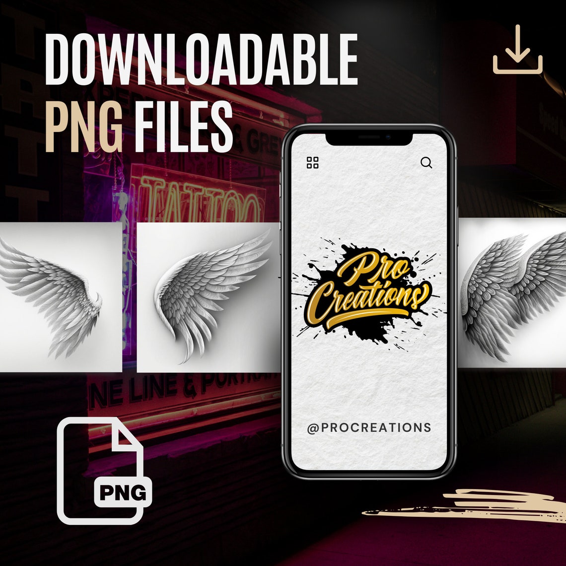 100 Wings Procreate Brush Stamps Tattoo Designs Digital Art Procreate ...