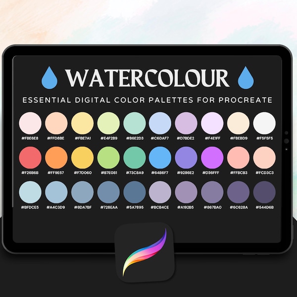 Watercolor Pallet - Etsy UK