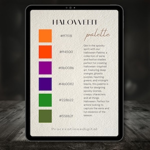 Spooktacular Halloween Color Palette – 30 Eerie & Enchanting Shades for ...