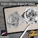 Rose Procreate Brush Set Unique Tattoo Stamp Brushes Digital Art Tattoo ...