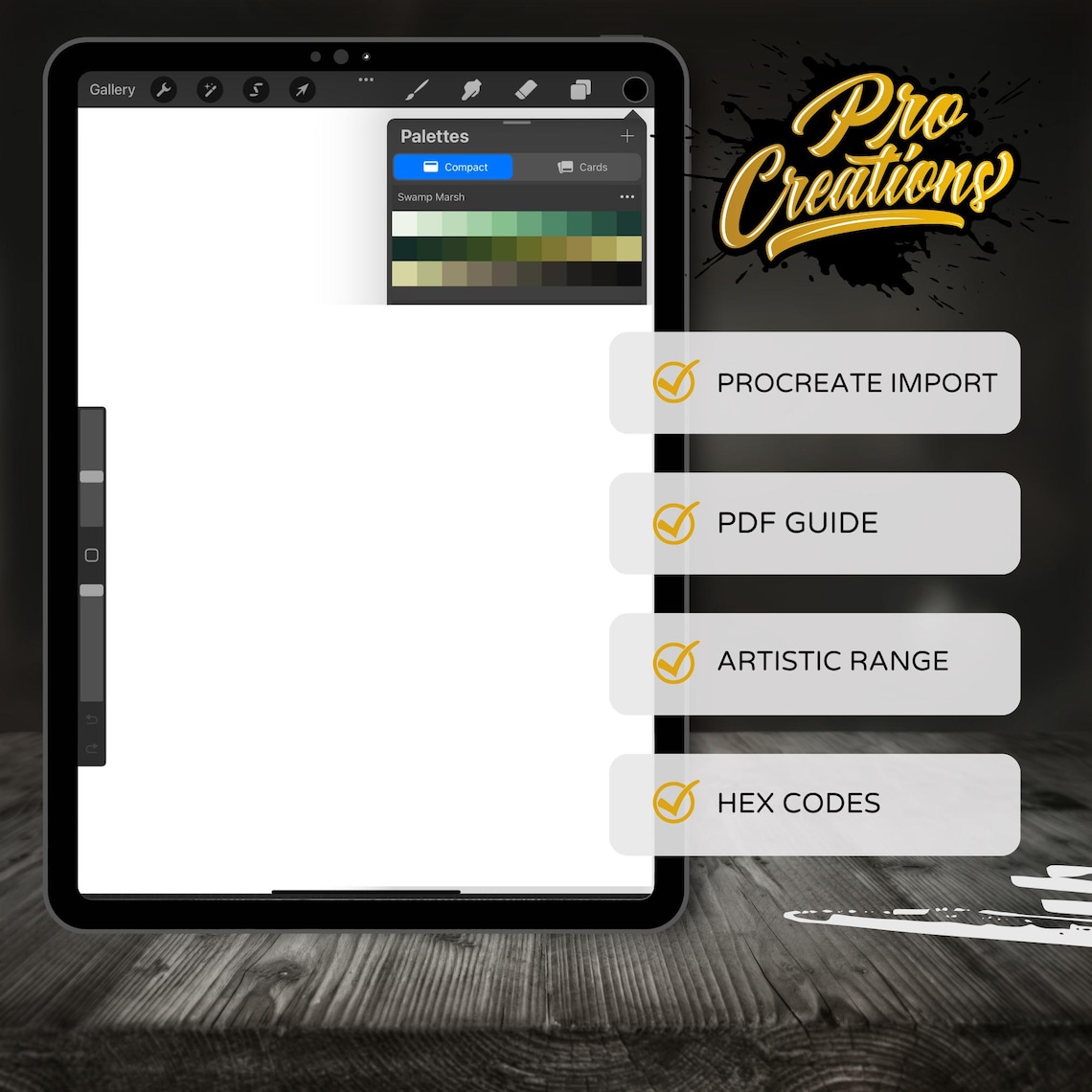 Swamp & Marsh Procreate Color Palette – 30 Murky Bog Tones for Tattoo ...