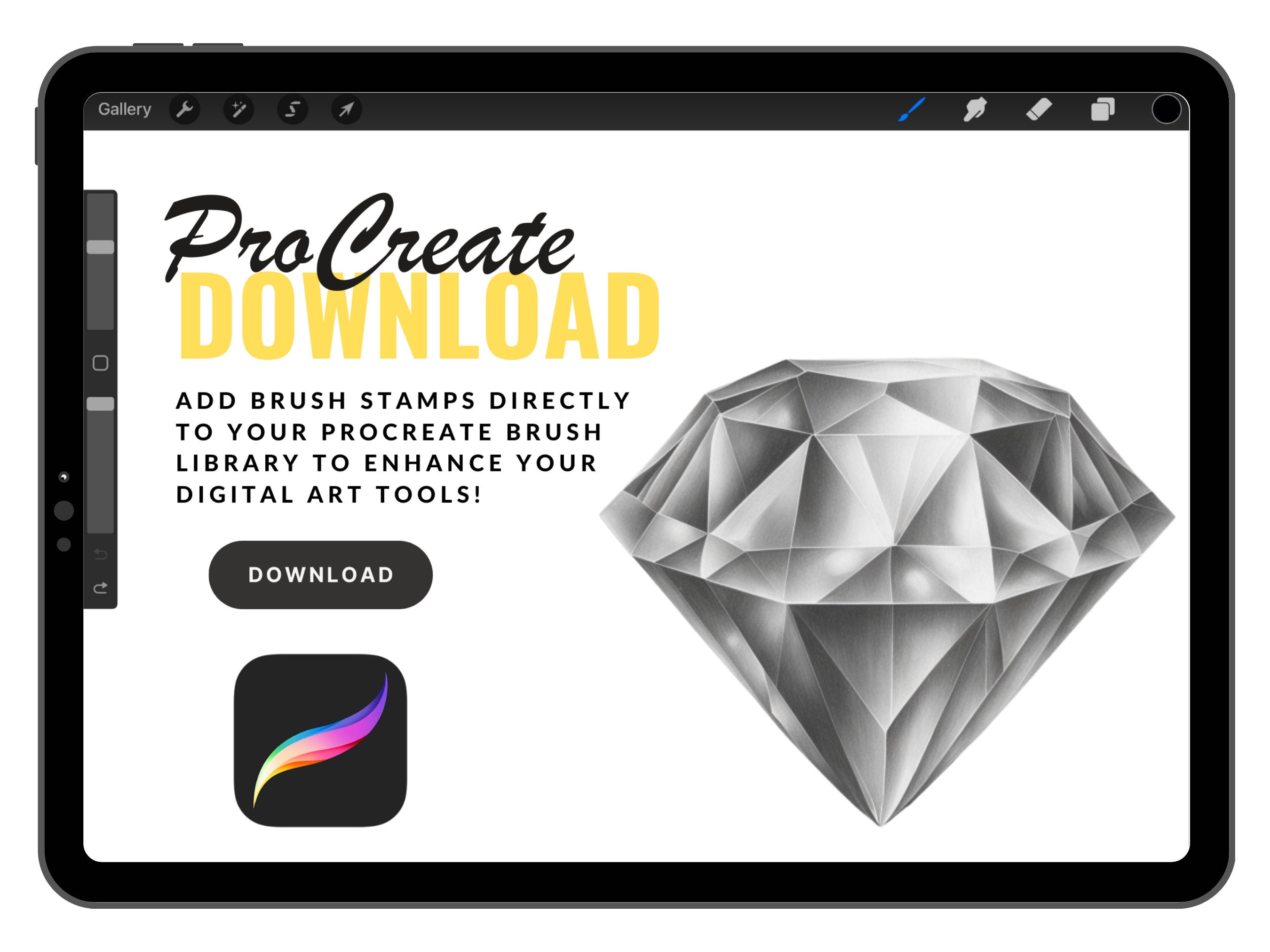 Procreate Brushes 'diamonds' Tattoo Design / Tattoo Flash Sheet 70 ...