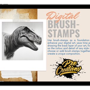Animal Head Procreate Brush Stamps dinosaurs 60 Tattoo Designs ...