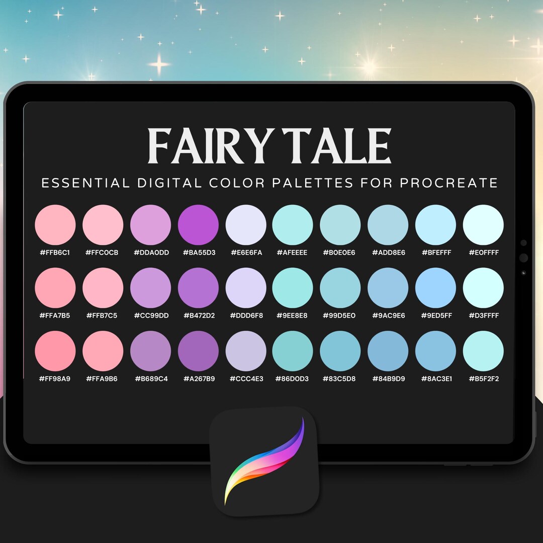 Fairy Tale Digital Color Palette – 30 Enchanting & Whimsical Shades for ...