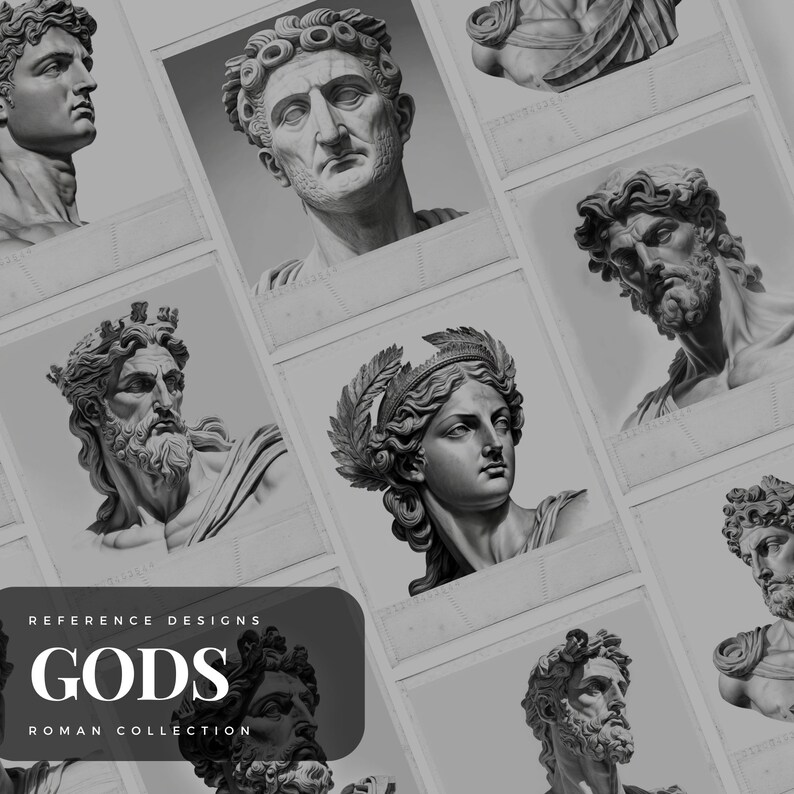 Roman Gods Procreate Brush Stamps: Tattoo Designs (digital Download ...