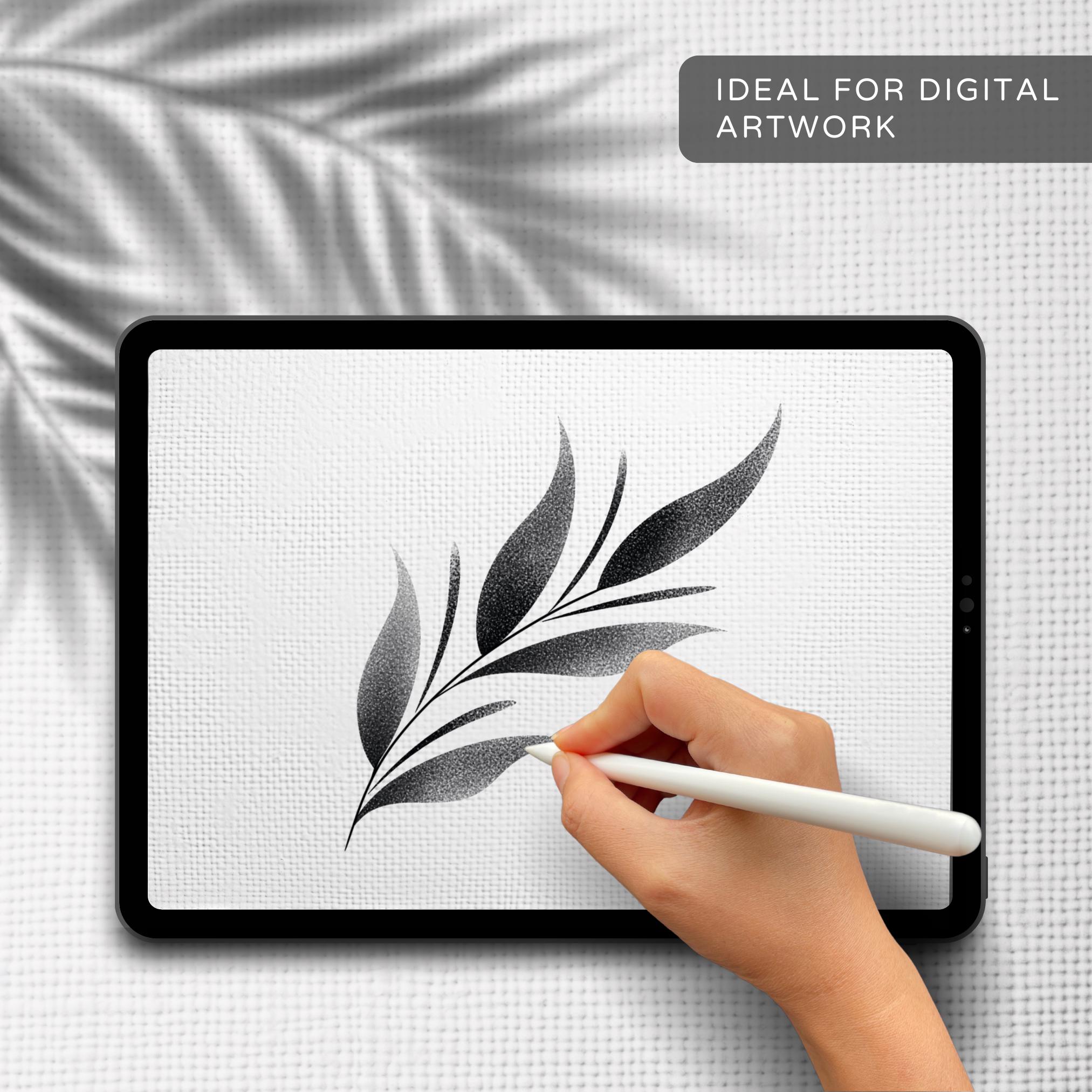 Canvas Texture Set for Procreate & Digital Art – 25 High-resolution ...