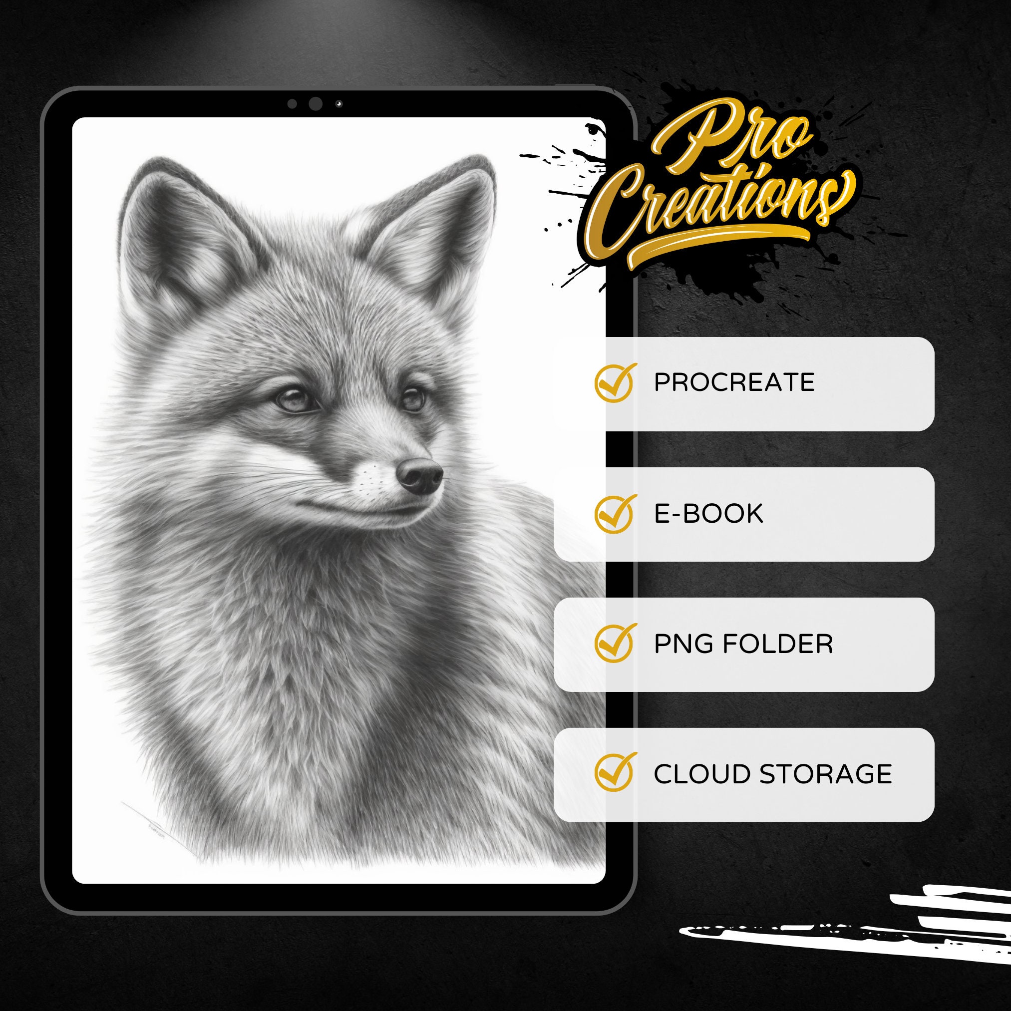 Arctic Animals Procreate Brush Stamps: Tattoo Designs (digital Download ...