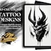 Blackwork Tattoo Designs 'devils' Tattoo Flash Sheet PDF Downloadable ...