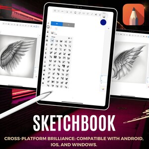 100 Wings Procreate Brush Stamps | Tattoo Designs | Digital Art ...