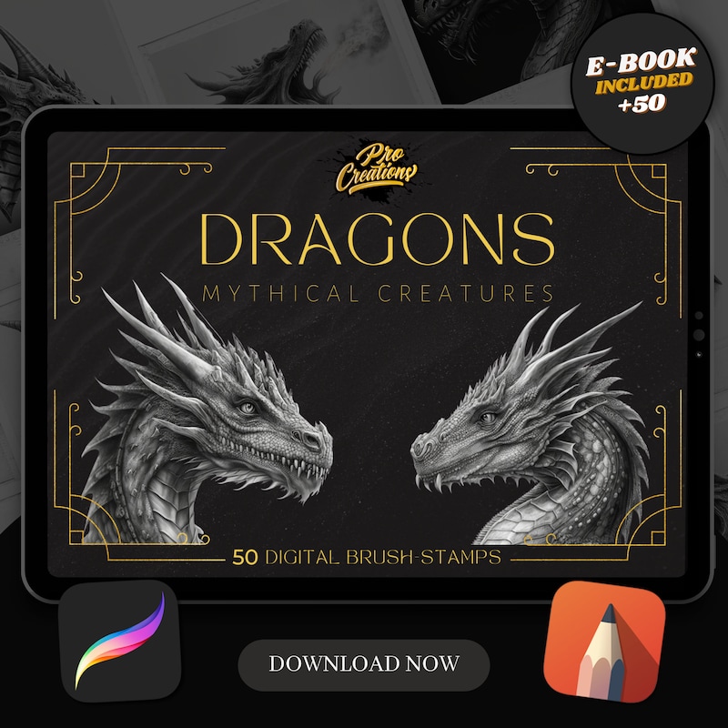 Dragon Stamp - Etsy