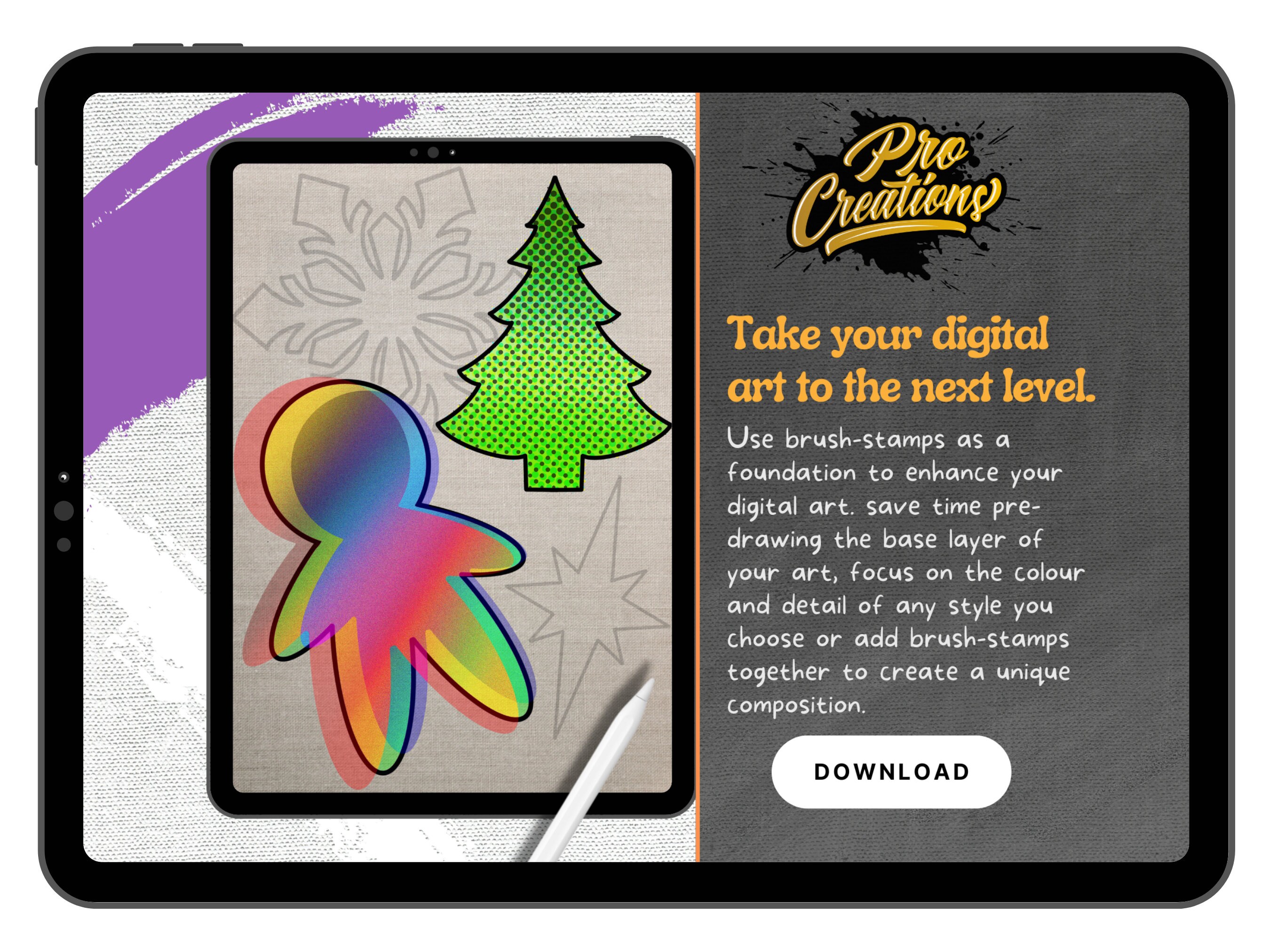 120 Basic Shapes Procreate Brush Set: Tattoo Stencil Stamps (digital ...