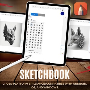 50 Animal Mask Procreate Brush Stamps | Tattoo Designs | Digital Art ...