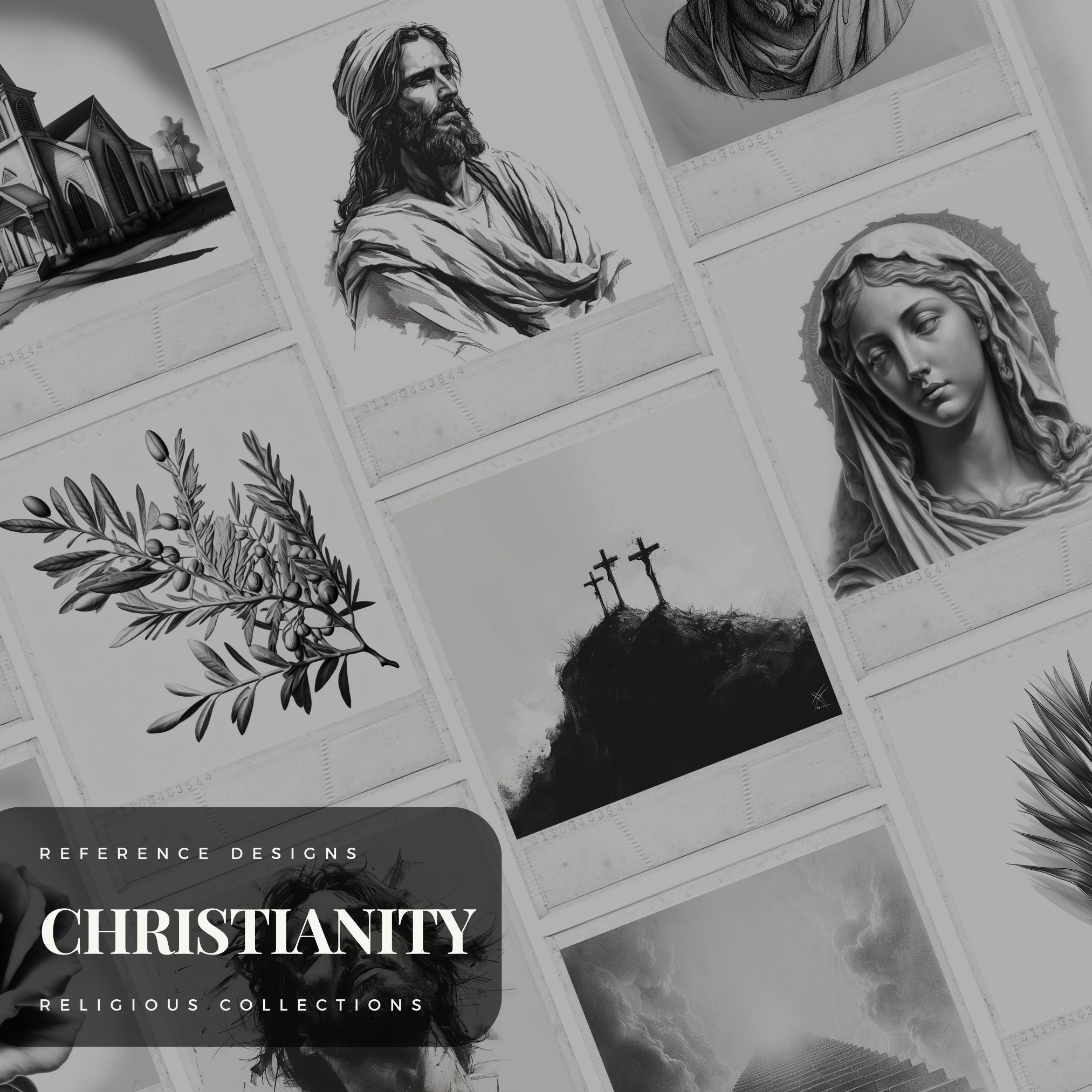 Christianity Tattoo Designs: Procreate Brush Stamps (digital Download ...