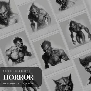 50 Werewolf Procreate Brush Stamps | Tattoo Designs | Digital Art ...