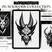 Blackwork Tattoo Designs 'devils' Tattoo Flash Sheet PDF Downloadable ...