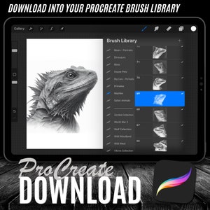 Animal Head Procreate Brush Stamps ‘reptile’ 100 Tattoo Designs ...