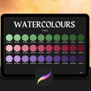 Watercolour Procreate Palette Bundle – 150 Dreamy Colors Across 5 ...