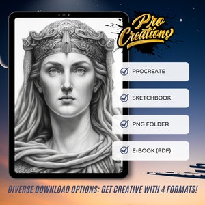 50 Celtic Gods Procreate Brush Stamps | Tattoo Designs | Digital Art ...