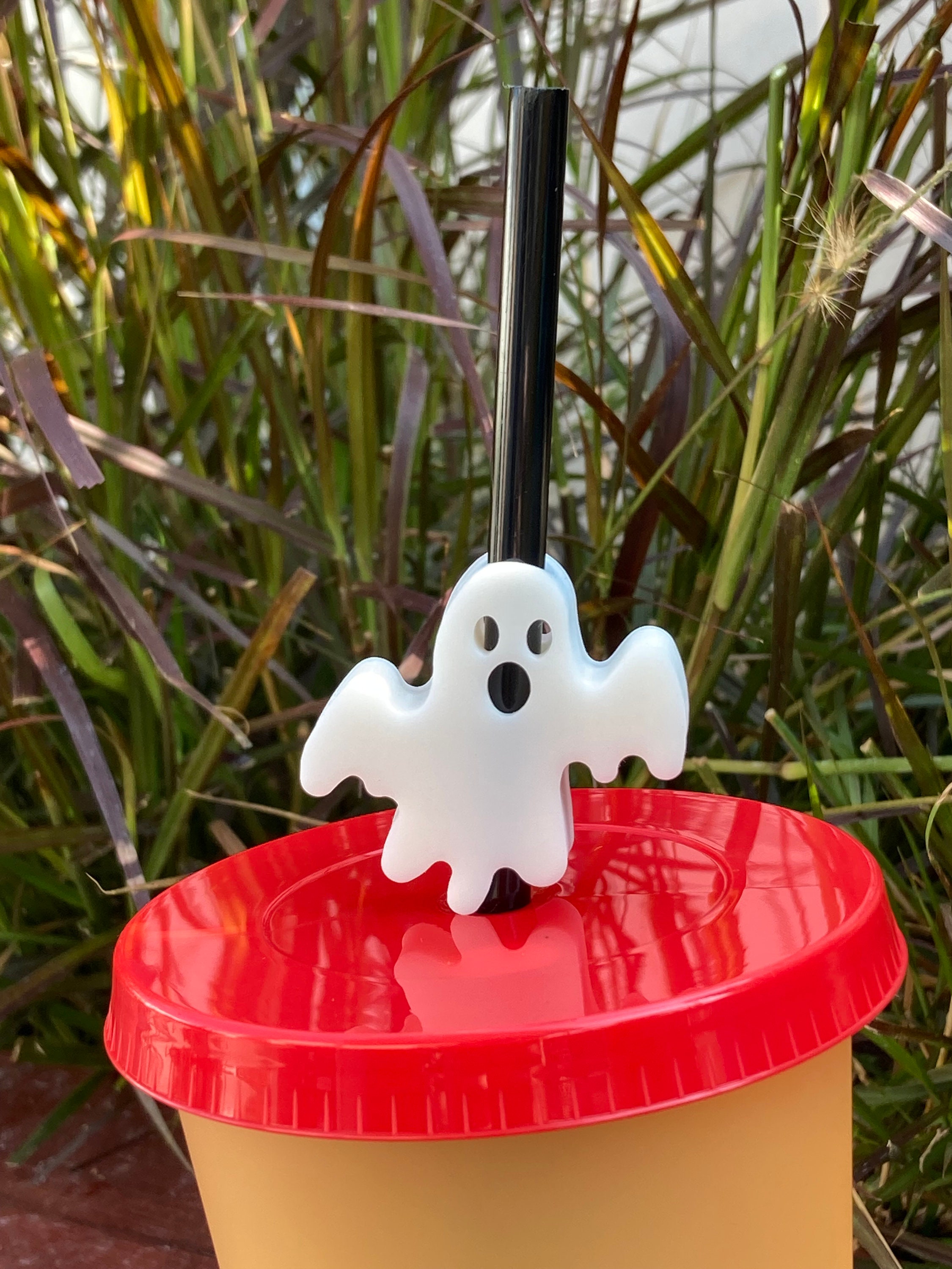3D Printed Ghost Straw Topper - Etsy