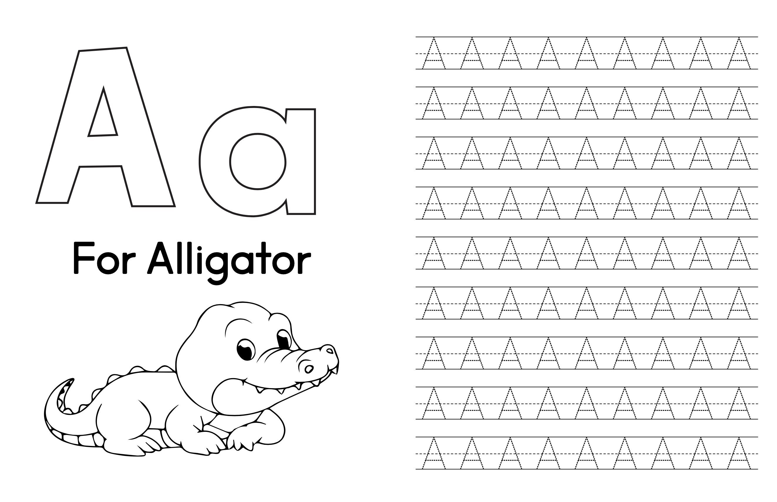 Printable Children Animals and Letters Practice Workbook, 79 Pages of ...