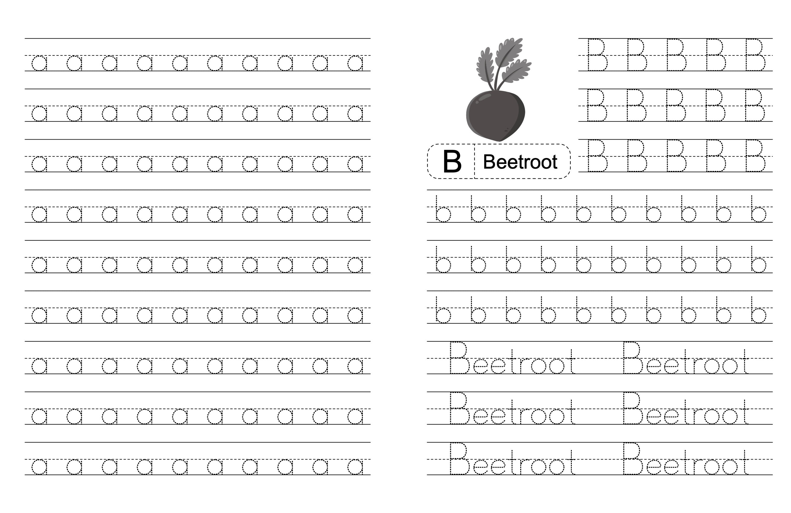 Printable Children Fruit/veg and Letters Practice Workbook, 79 Pages of ...