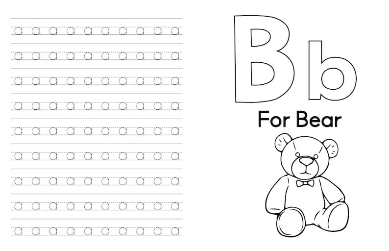 Printable Children Animals and Letters Practice Workbook, 79 Pages of ...