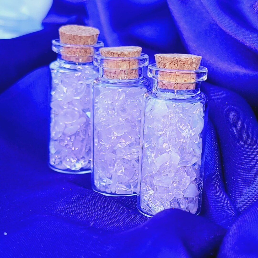 Lavender Moon Quartz Fairy Bottles Mini Lavender Moon Quartz - Etsy