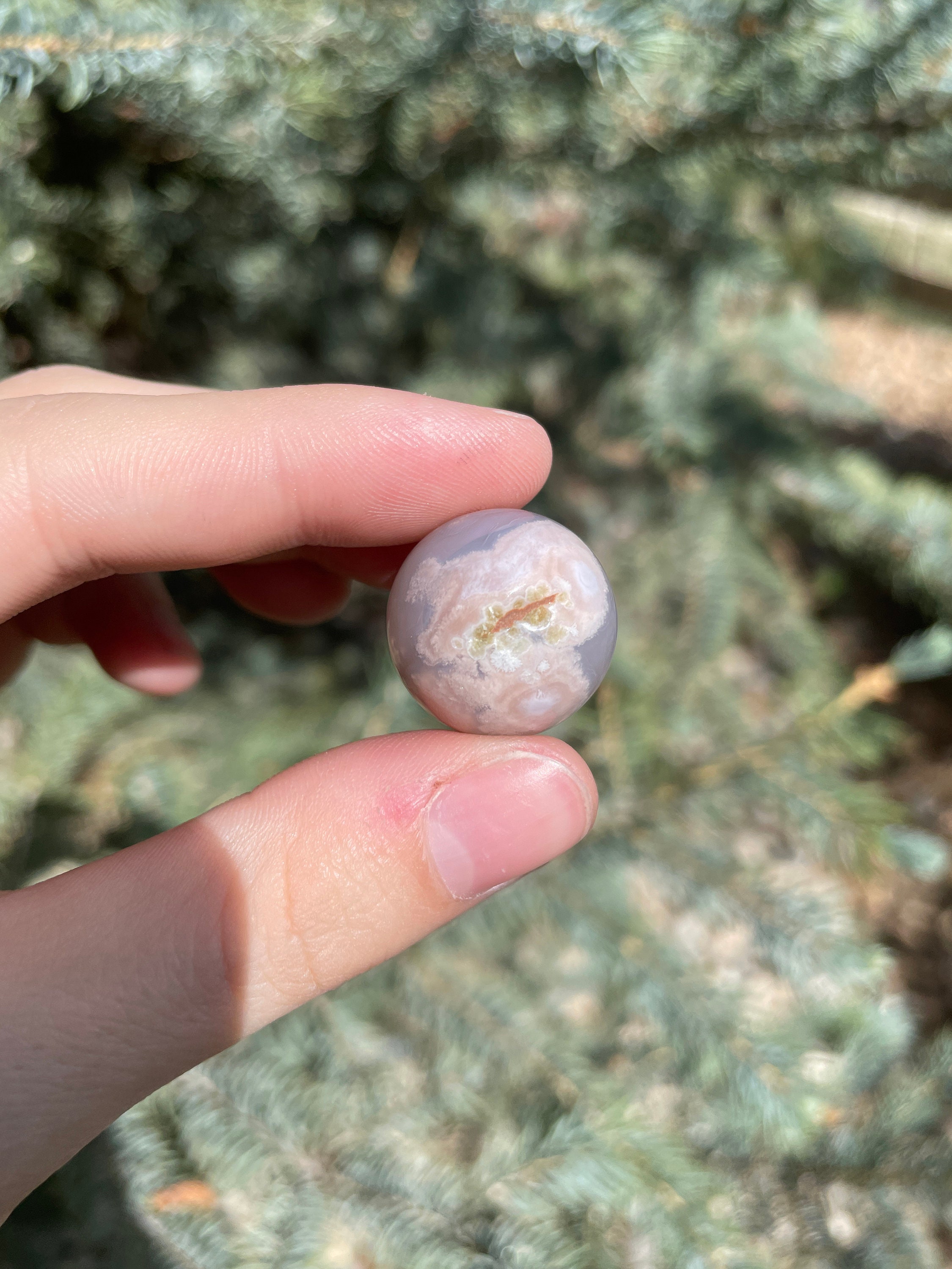 Mini Flower Agate Spheres Small Pink Flower Agate Crystal - Etsy