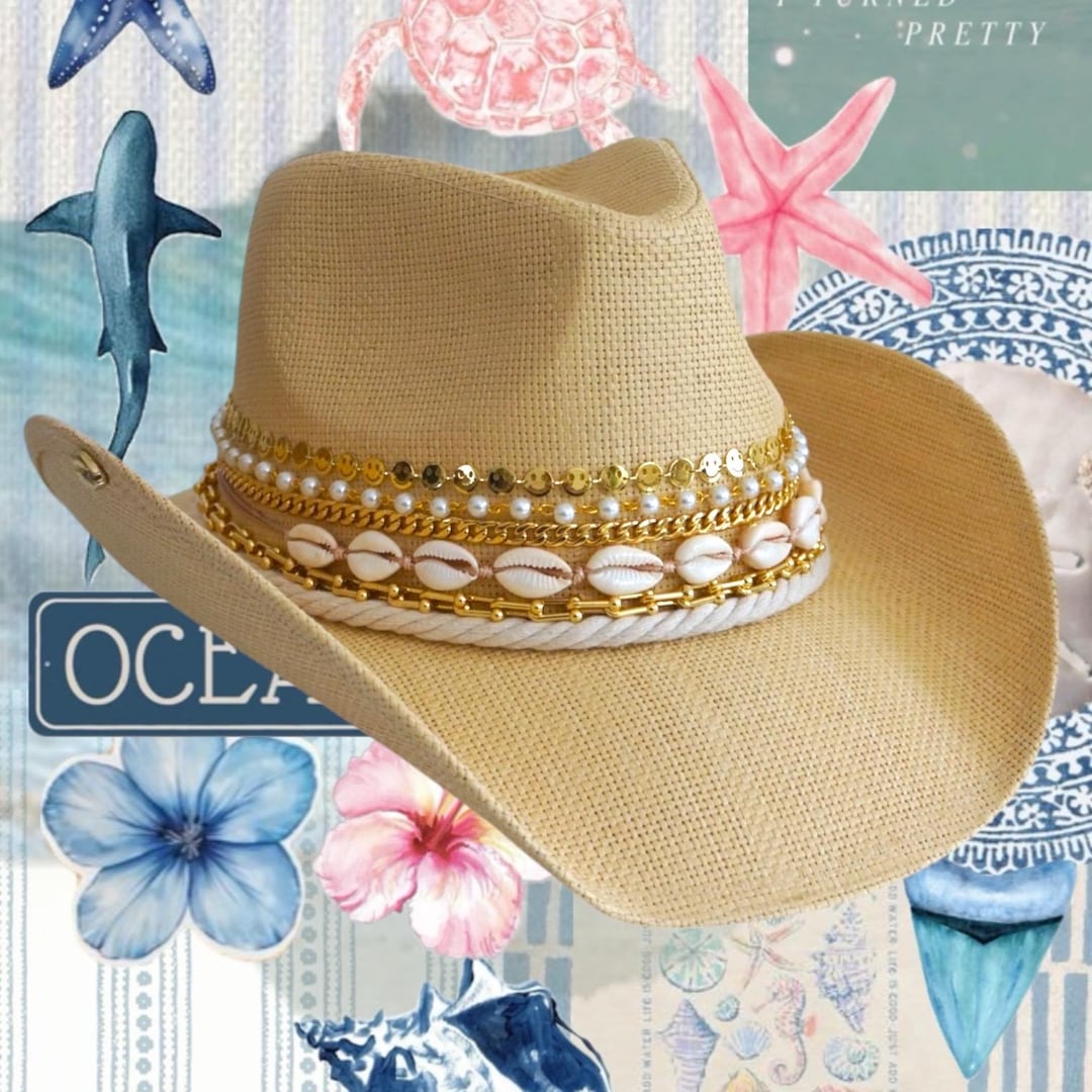 Coastal Cowgirl Hat Straw Western Fashion Country Concert Outfit ...