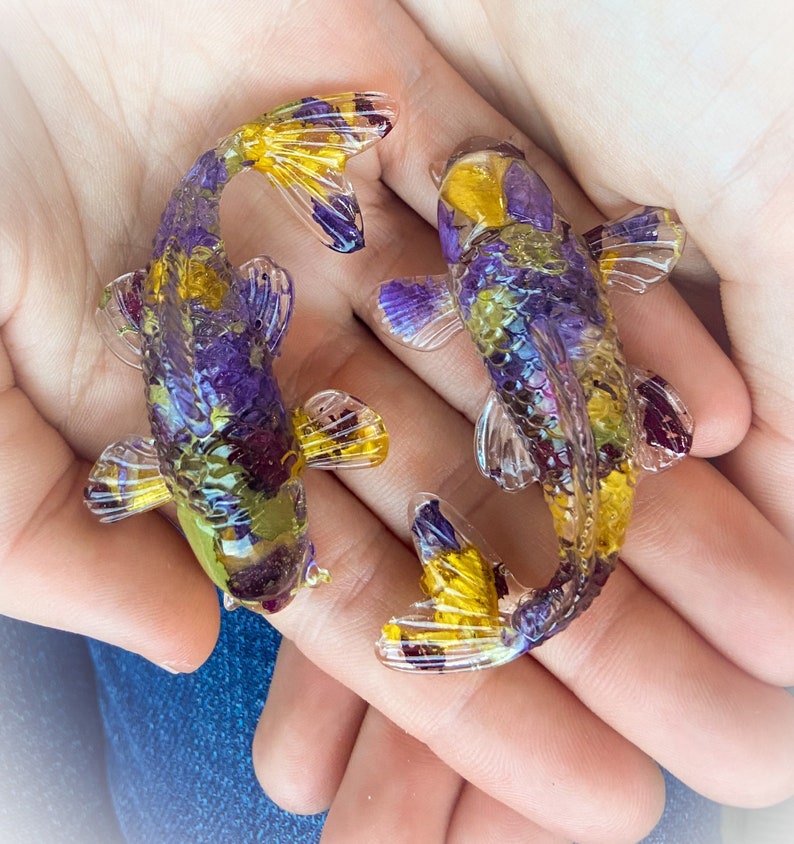 Funeral Flower Keepsake Miniature Koi Fish Memorial Service | Etsy