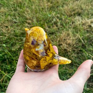 Funeral Flower Keepsake Large Bird, Memorial Service Keepsake Songbird ...