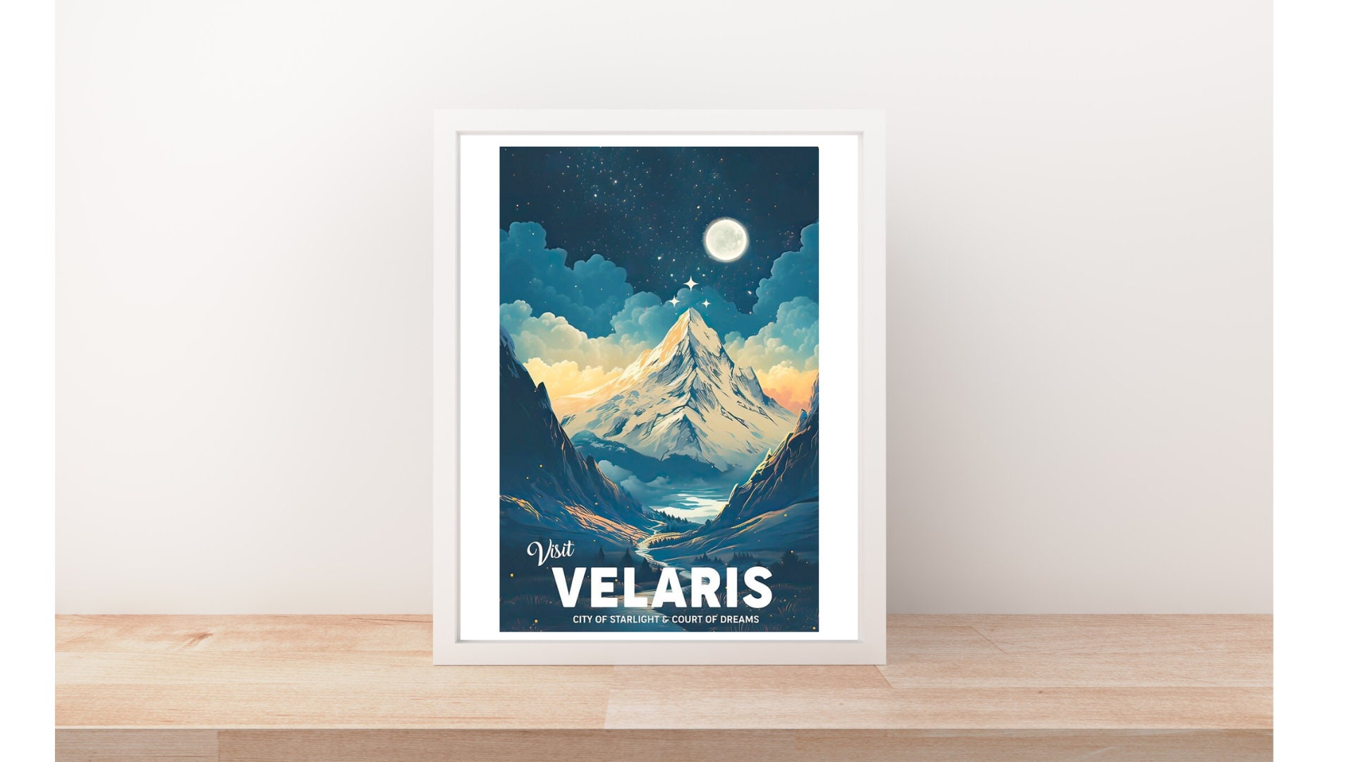 Velaris City Poster ACOTAR Inspired Wall Art, Fantasy Home Decor ...
