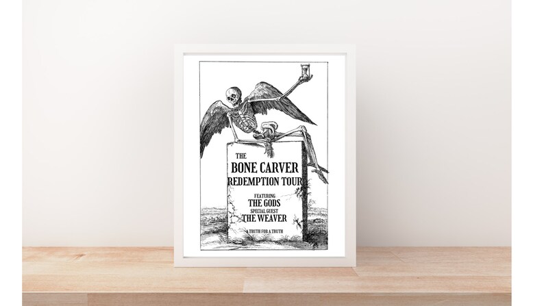 ACOTAR Bone Carver Poster, Enigmatic Fantasy Art, Wall Decor for Book ...