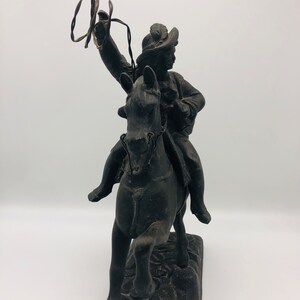 Antique Buffalo Bill Cody Wild West Statue, Cast Metal Spelter Statue ...