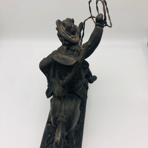 Antique Buffalo Bill Cody Wild West Statue, Cast Metal Spelter Statue ...