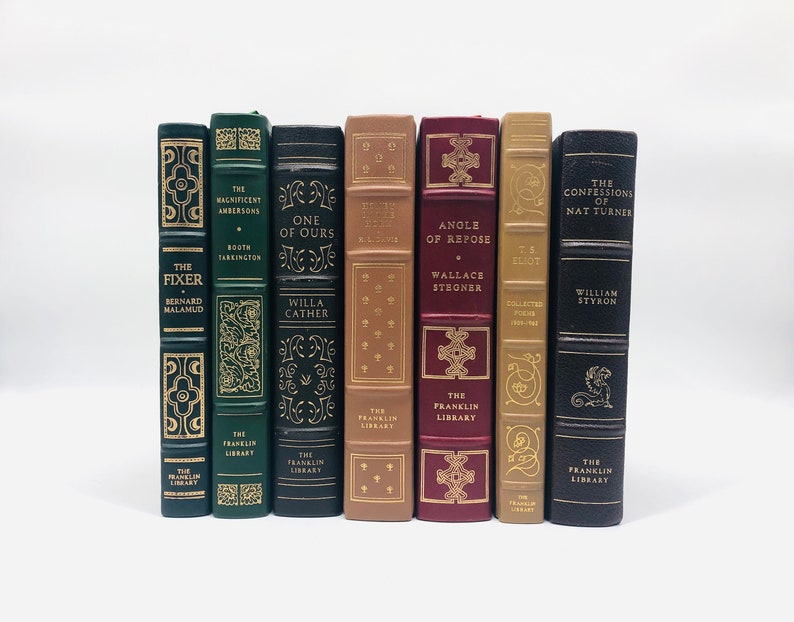 FRANKLIN LIBRARY Books Collection Full Leatherbound Books Gold Gilt ...