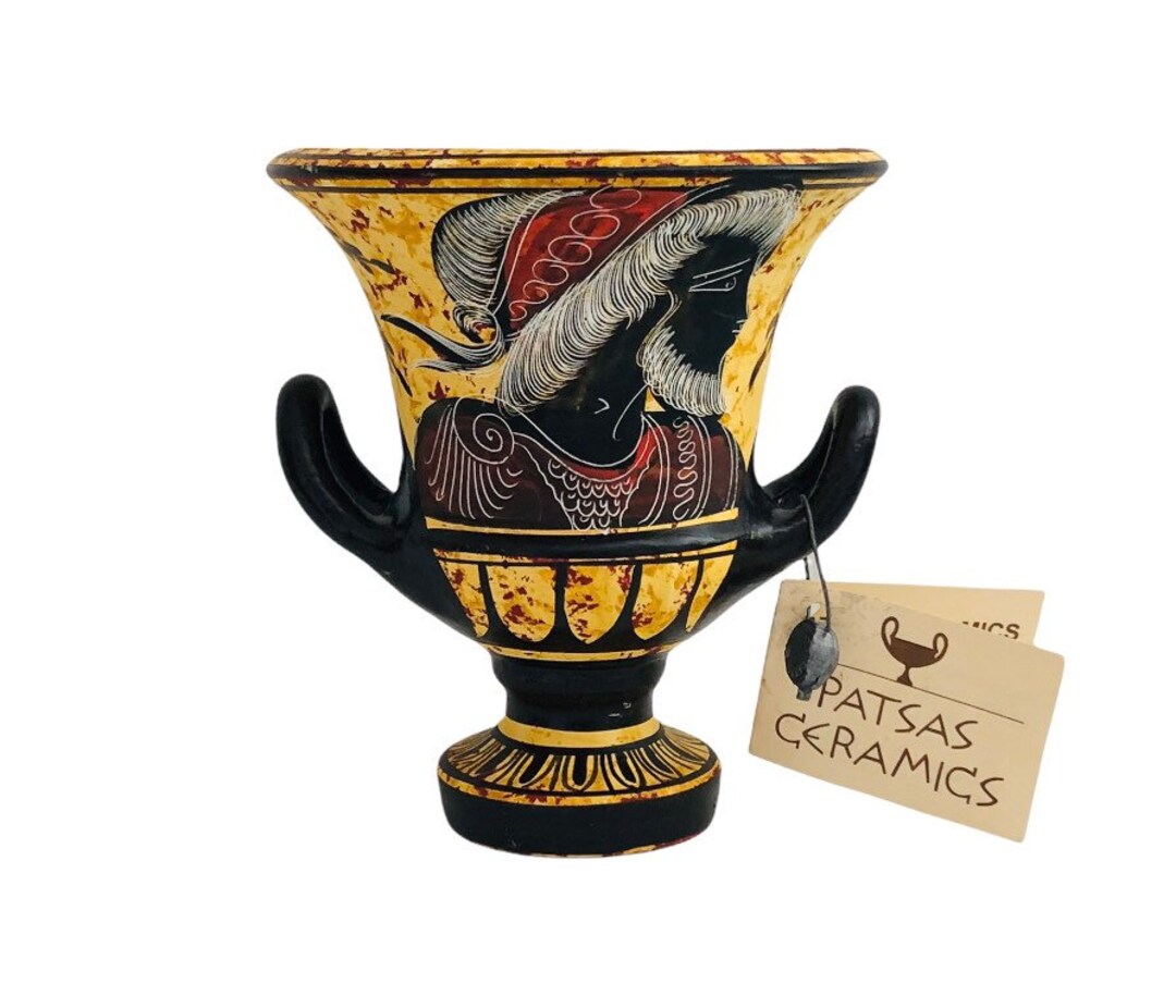 Vintage Greek Vase Museum Vase Reproduction Vintage Patsas Ceramics ...